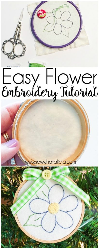 Easy Embroidery Flower Tutorial - Sew What, Alicia?