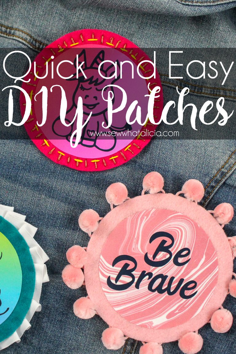 Quick and Easy DIY Patches - Sew What, Alicia?