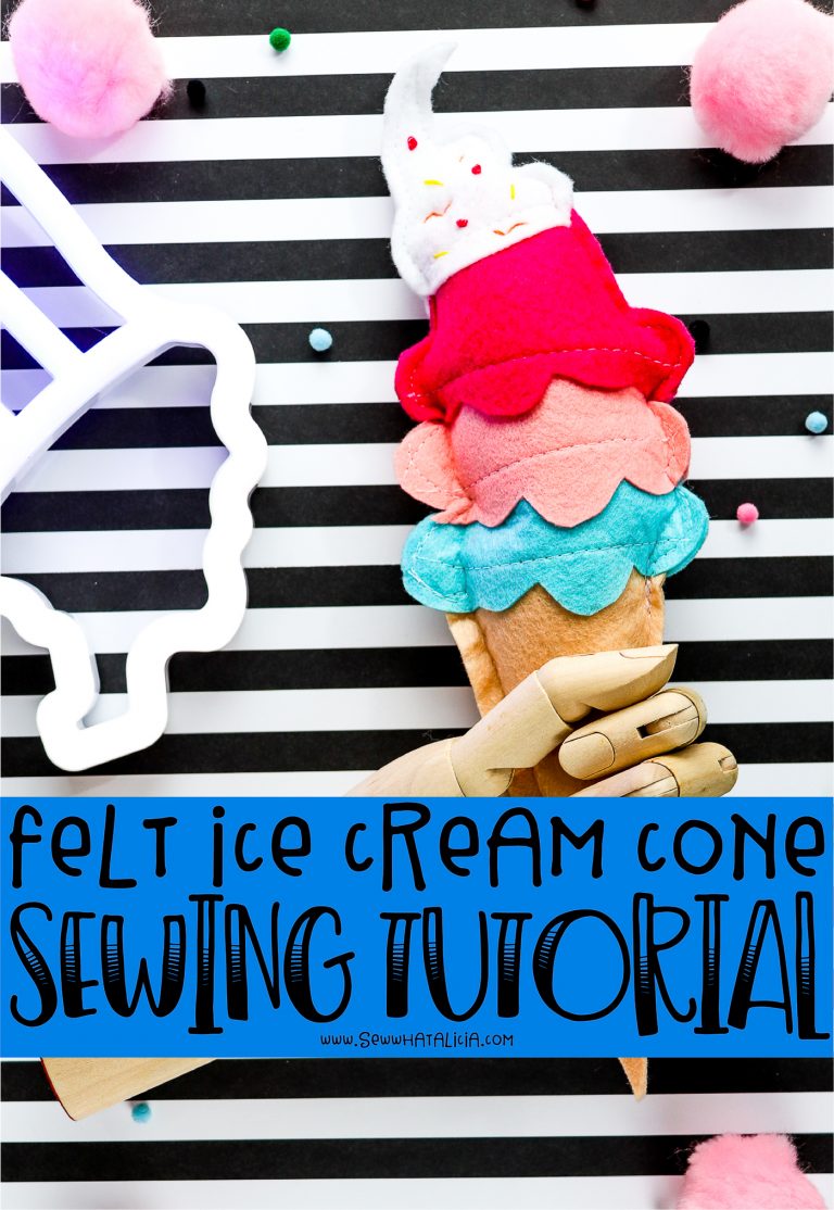 Felt Food Patterns - Ice Cream Cone - Sew What, Alicia?